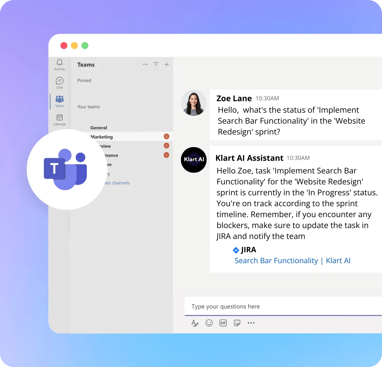 Klart AI: AI Assistant & Enterprise Search